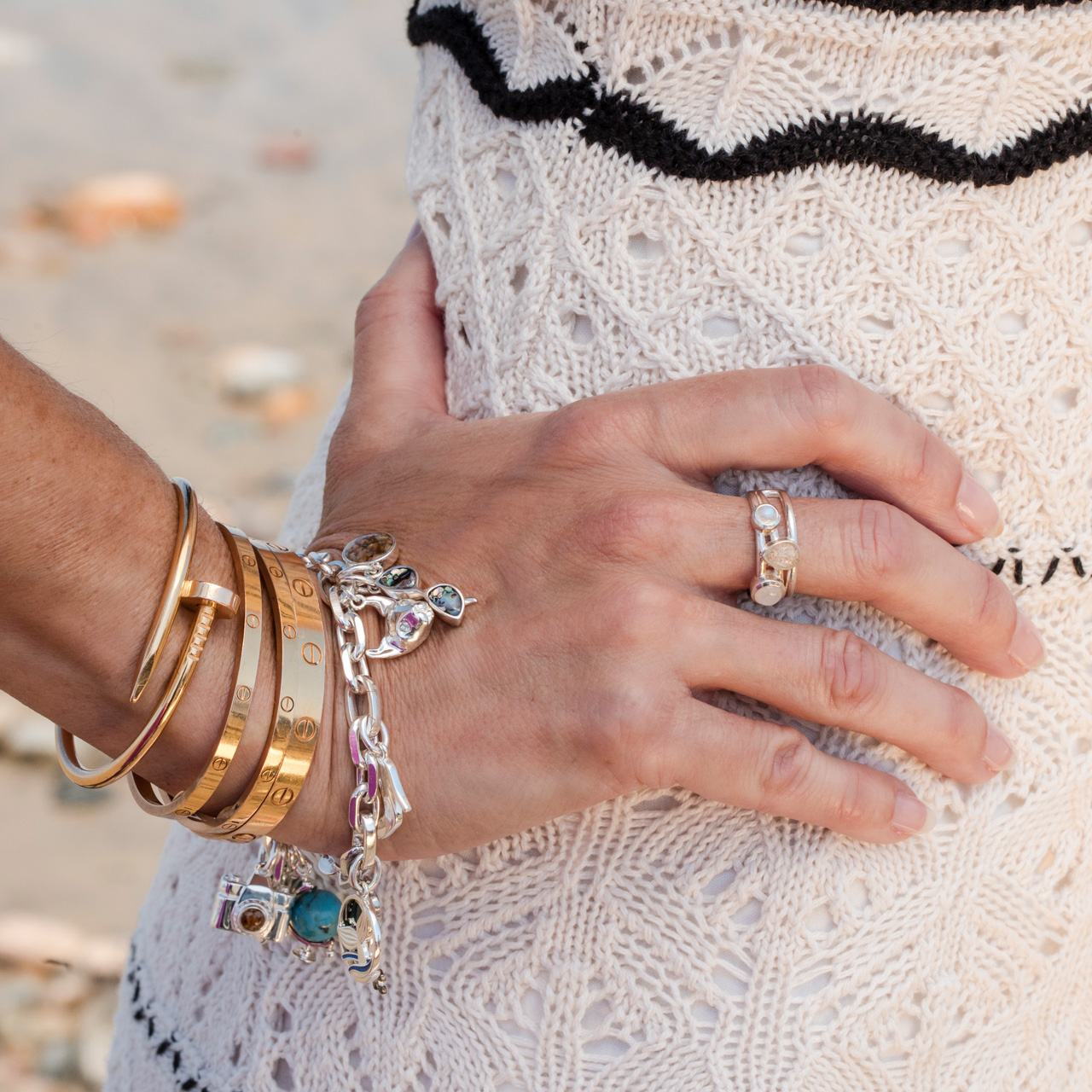 Handcrafted Beach Rings | Handmade Nautical Rings | Ocean Sand Rings