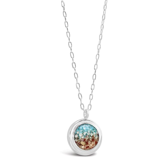 Diamond & Turquoise Neptune Necklace | Luxury Jewelry Gifts