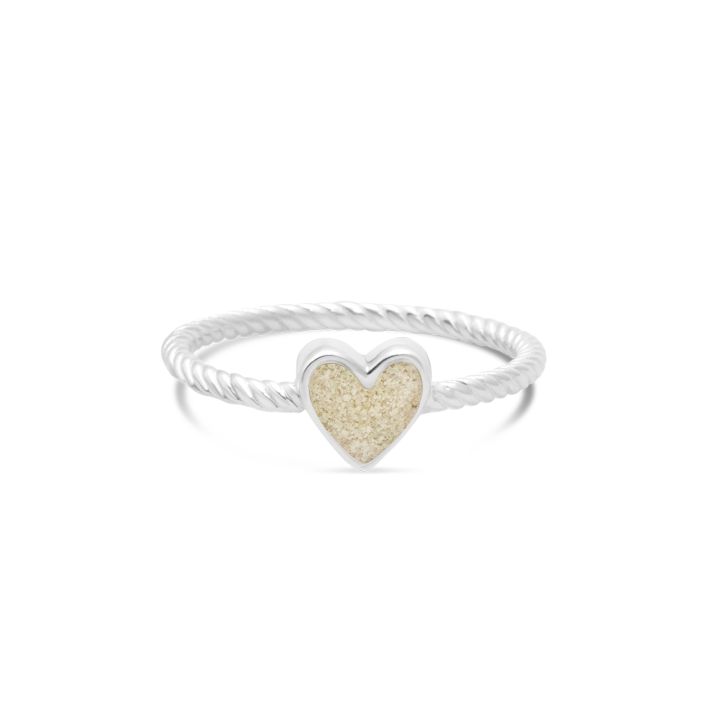 Rope Stacker Ring - Heart | Nautical Rings | Heart Rings For Her