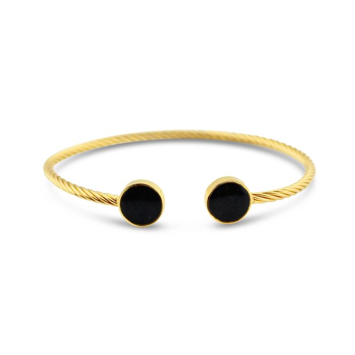 Rope Inlet Cuff - Yellow Gold | Gold Cuff Bracelet | Stack Bracelets