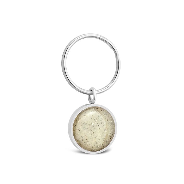 Beach Sand Key Chain - Round Shaped | Ocean Themed Key Chains